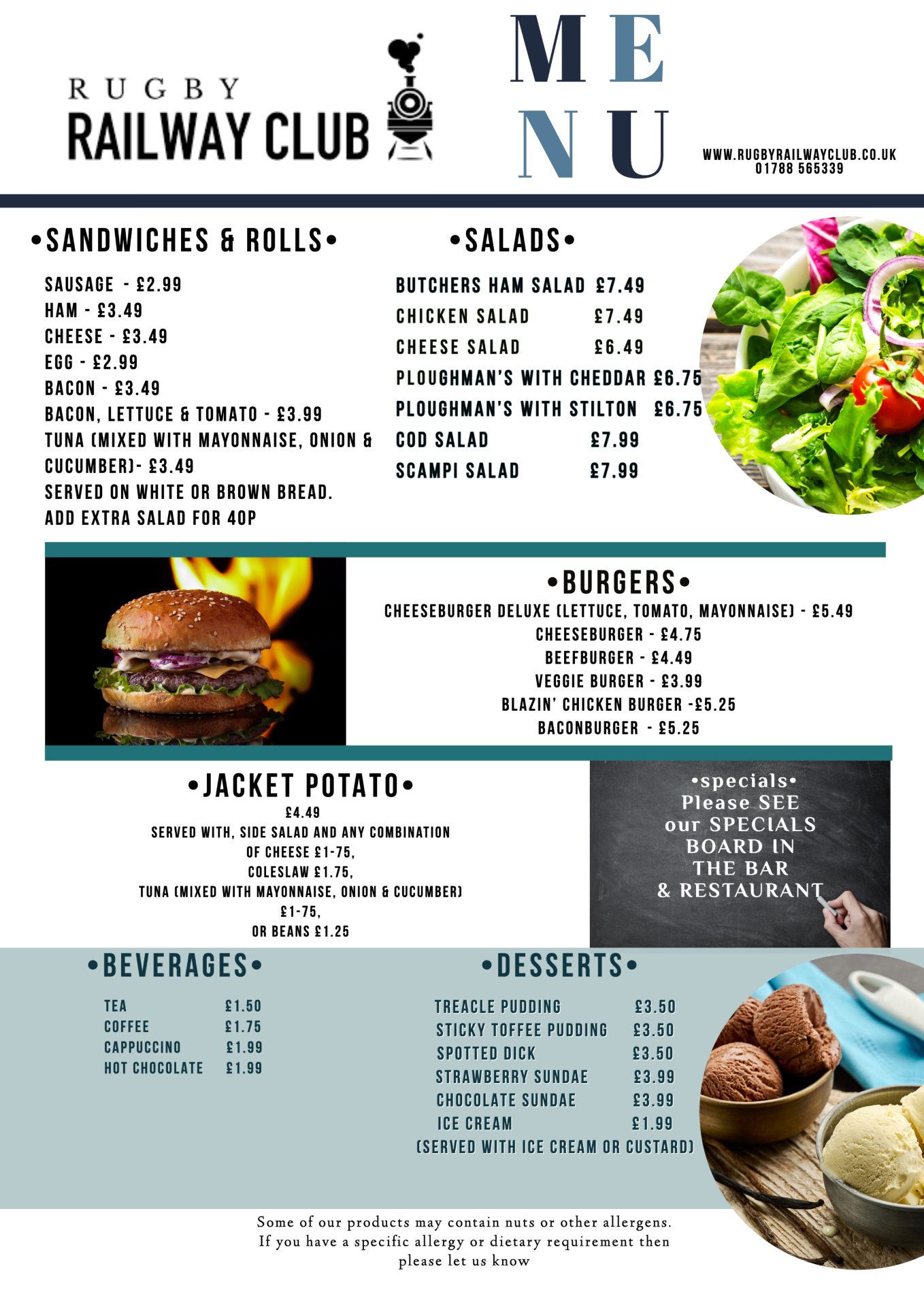 Restaurant - Rugby Railway Club