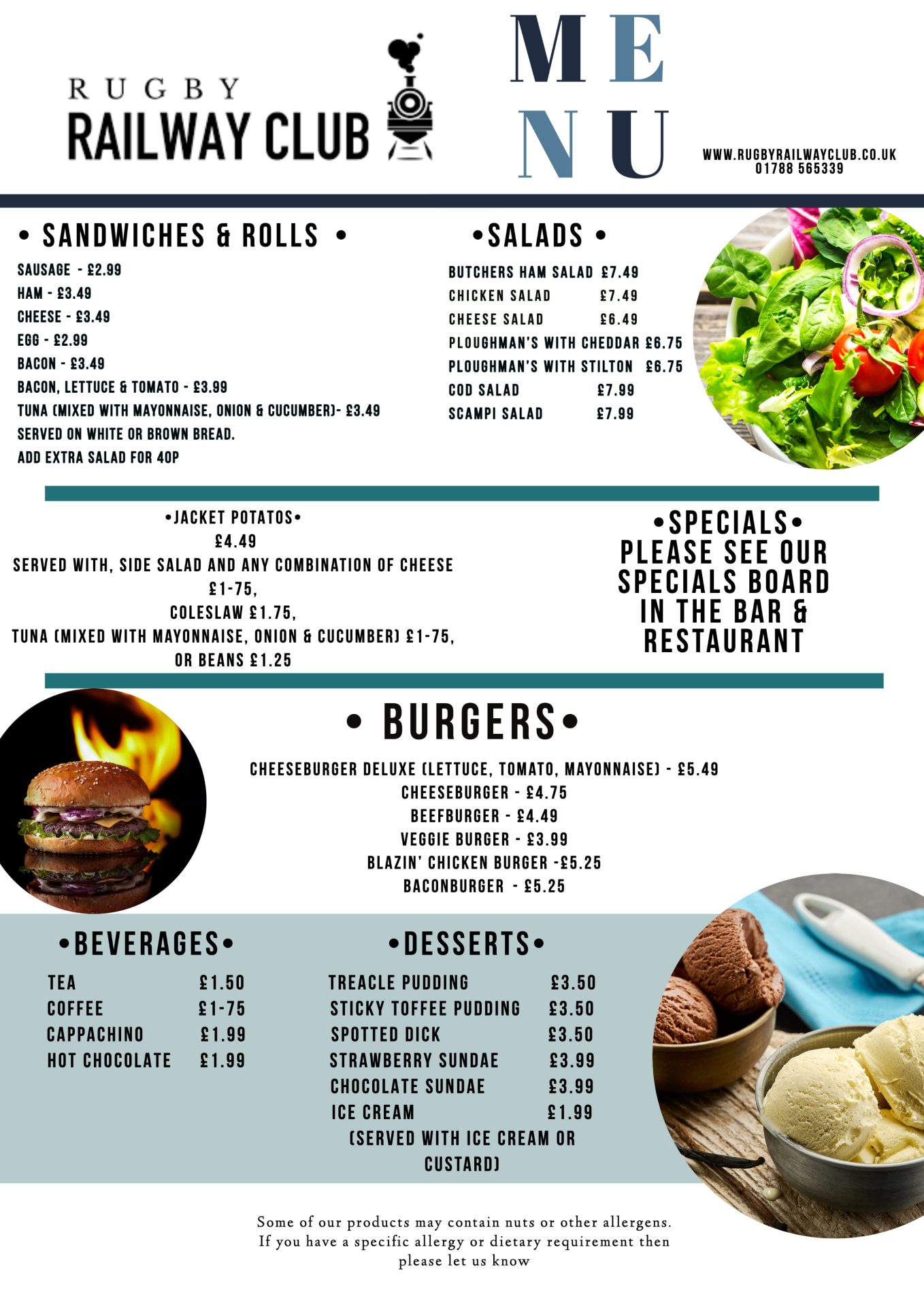 Restaurant - Rugby Railway Club