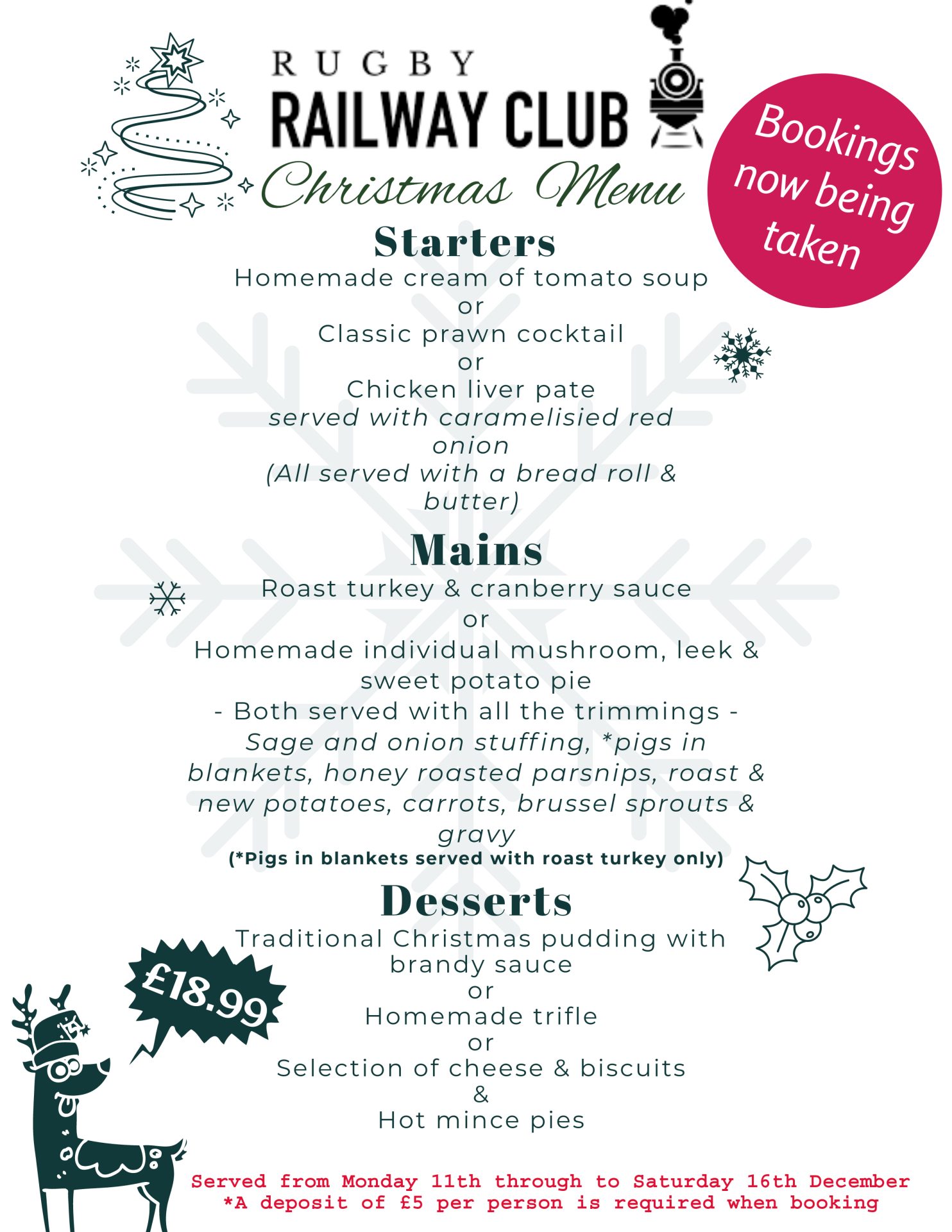 Restaurant - Rugby Railway Club