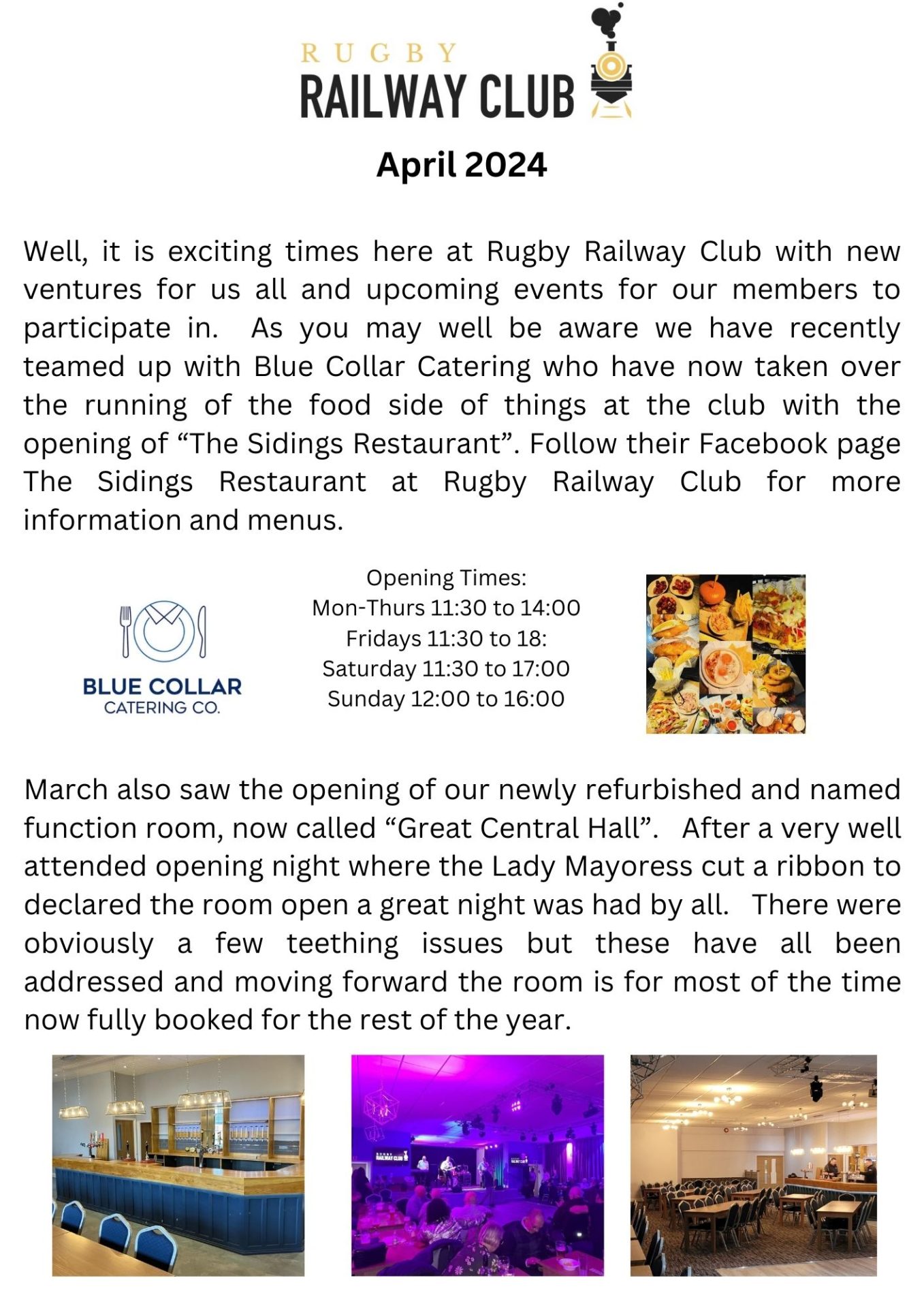Railway club news - Rugby Railway Club